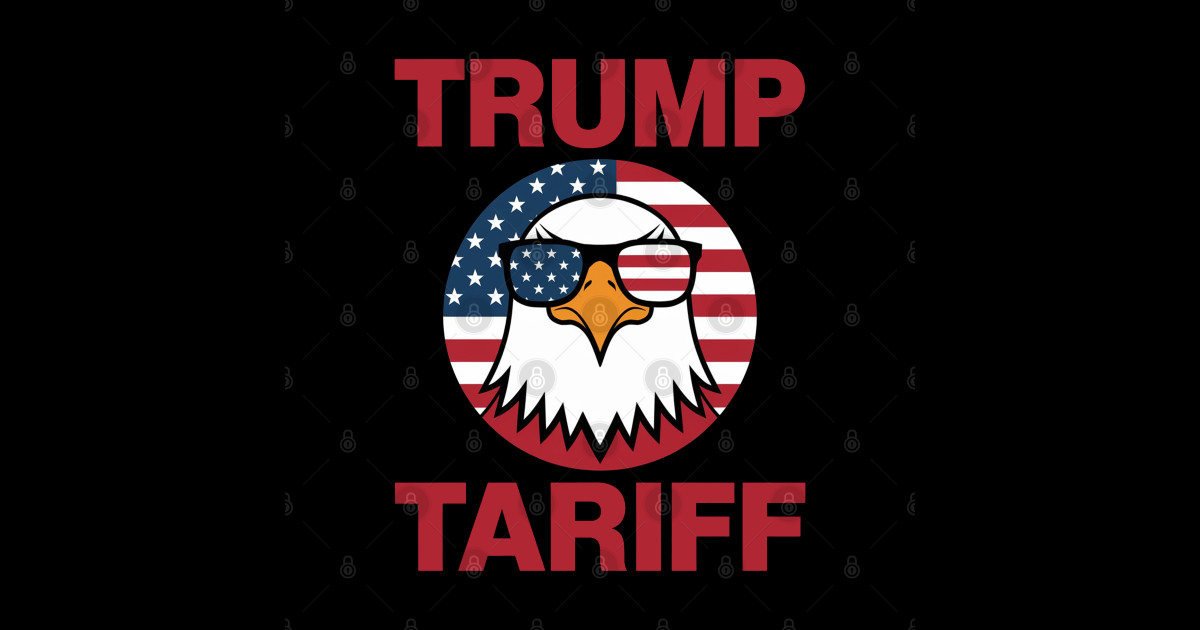 TRUMP TARIFF - RED EAGLE - Trump Tariffs - Sticker | TeePublic