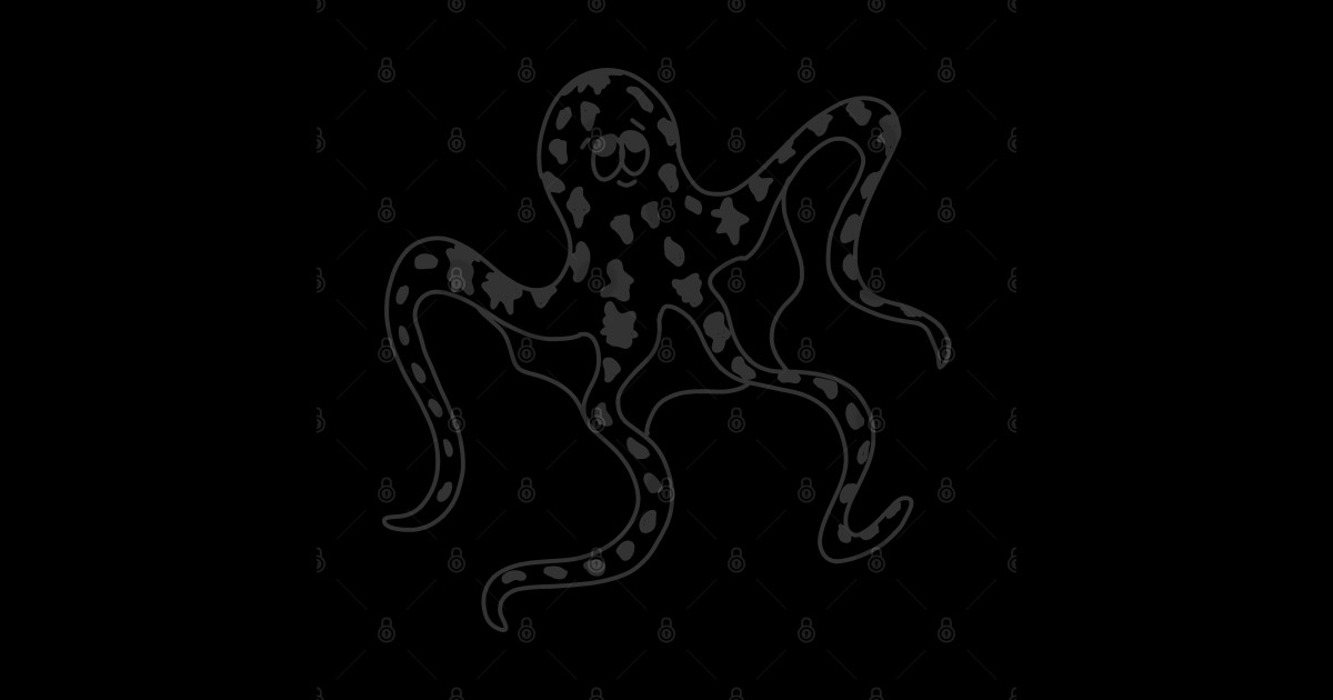 Cute octopus sketch - Octopus - Sticker | TeePublic