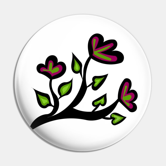 Ojibwe Floral Beadwork Indigenous WAWEZHI CANADA - Ojibwe - Pin | TeePublic