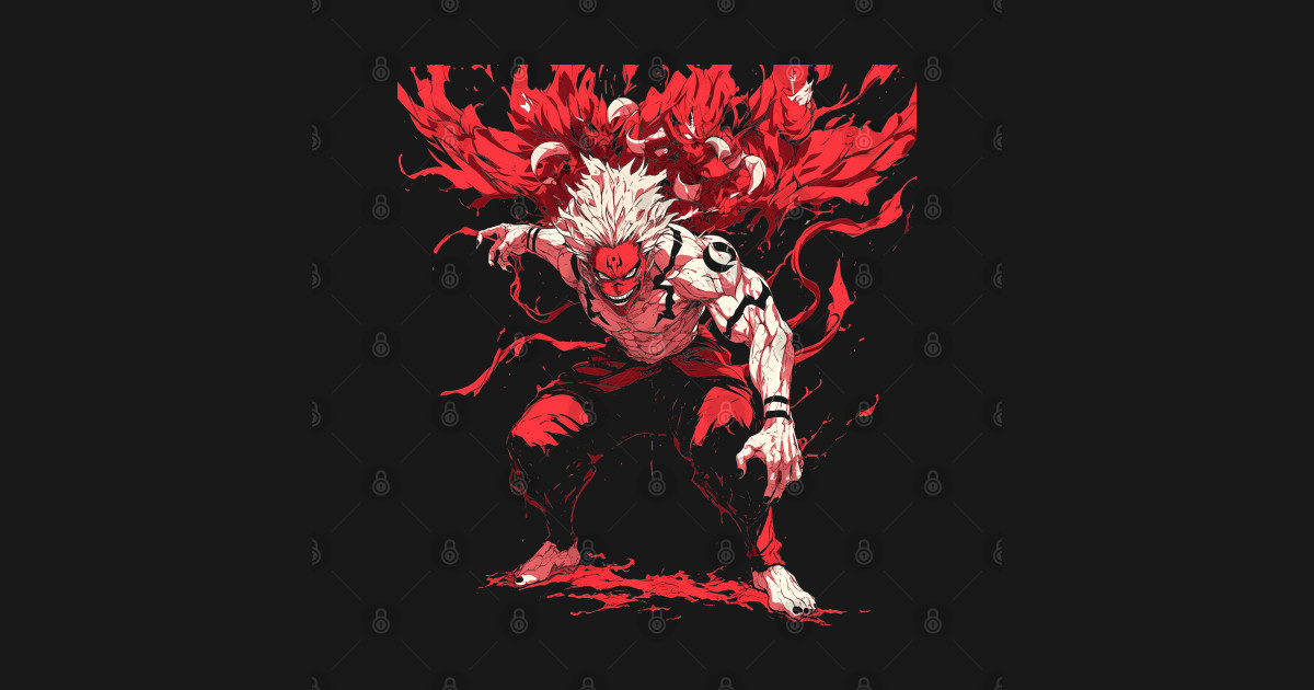 Sukuna True Form Fan Art - Sukuna - T-Shirt | TeePublic