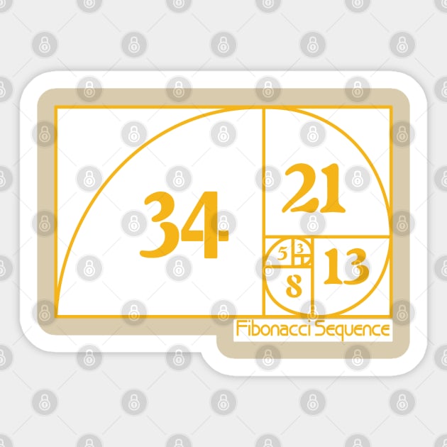 Fibonacci sequence - Fibonacci Sequence - Sticker | TeePublic