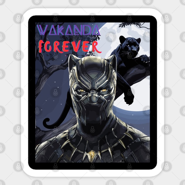 Black Panther Fan Art - Black Panther - Sticker | TeePublic