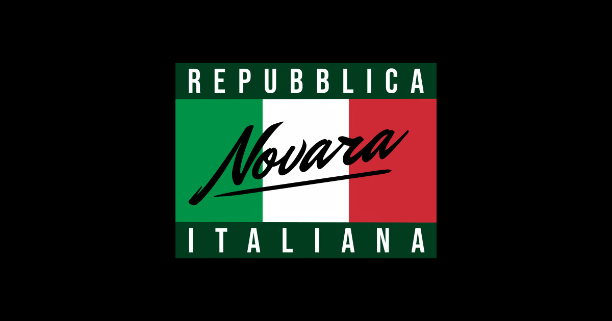 Novara Italy Flag - Novara Italy - Sticker | TeePublic