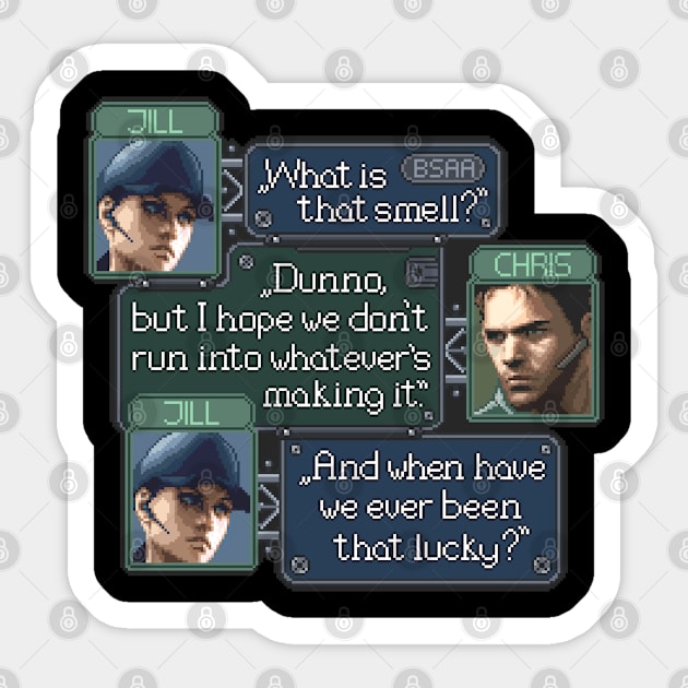 Resident Evil Pixel Art - Resident Evil - Sticker | TeePublic