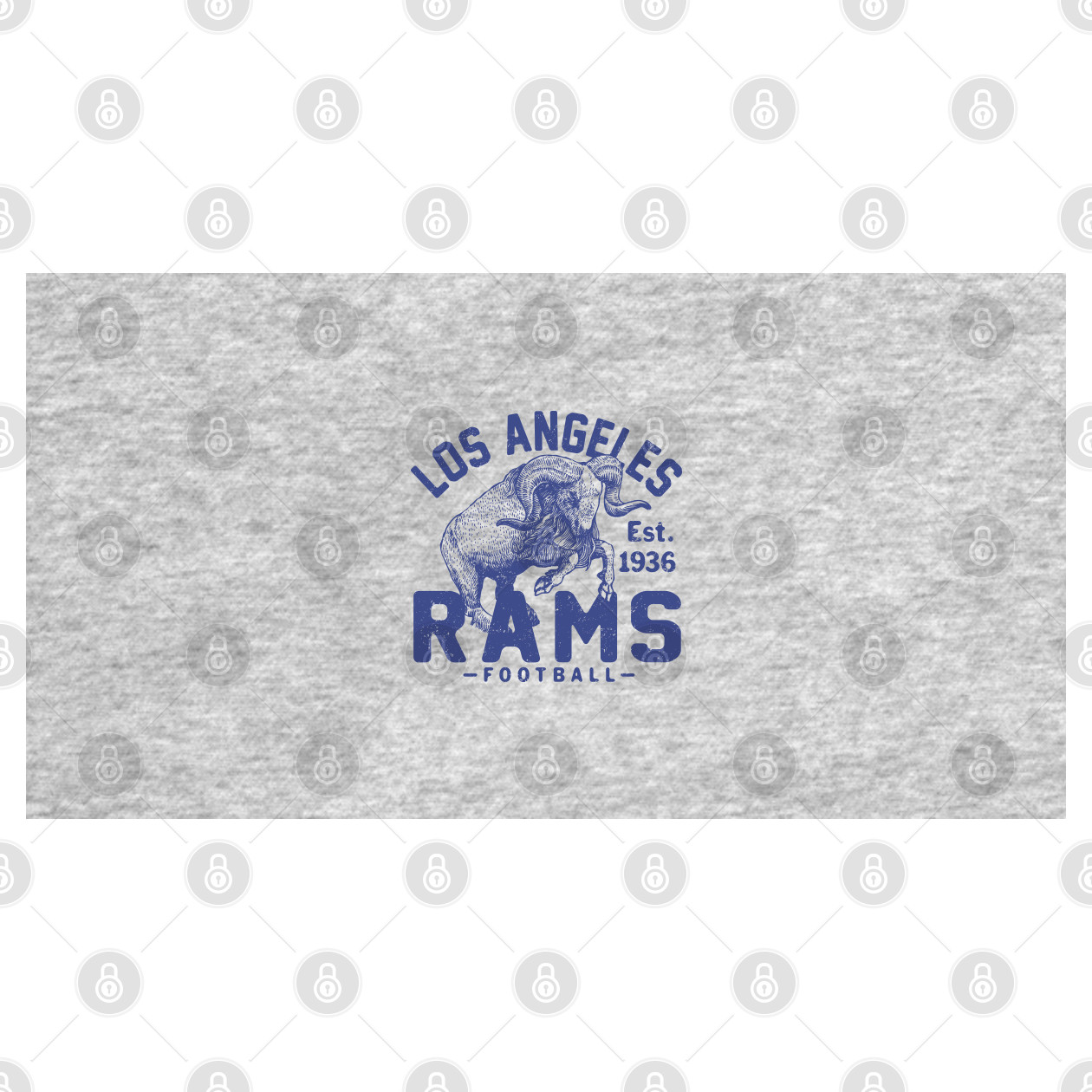 Retro Los Angeles Rams 1 by Buck Tee - Los Angeles Rams - T-Shirt ...