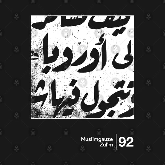 Muslimgauze / Minimalist Graphic Design Fan Artwork - Muslimgauze - T ...