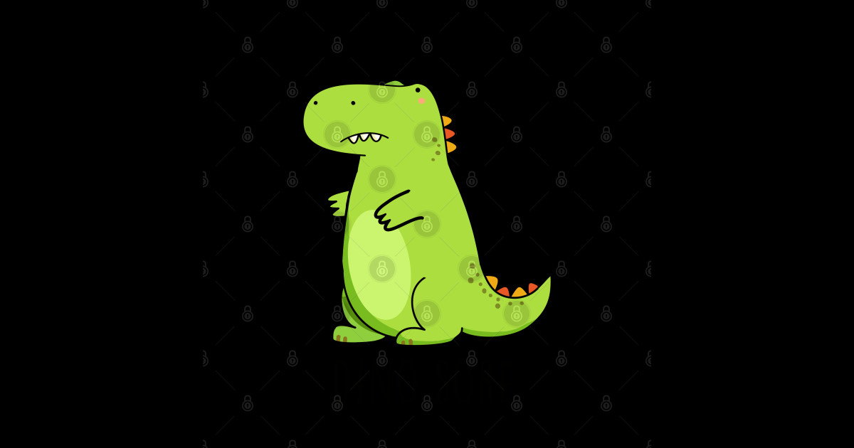 Dino-sore Cute Irritated Dinosaur Pun - Dinosaur Pun - Sticker | TeePublic