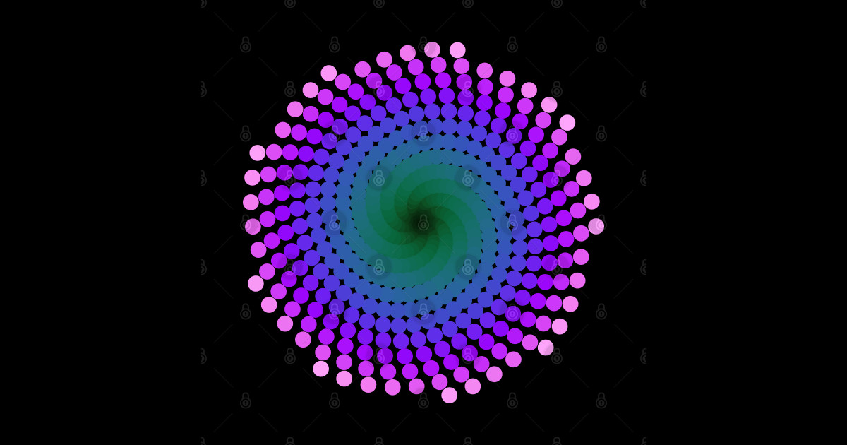 Whirlpool Spiral | Light Nebula Pink Blue Green - Whirlpool - Sticker ...