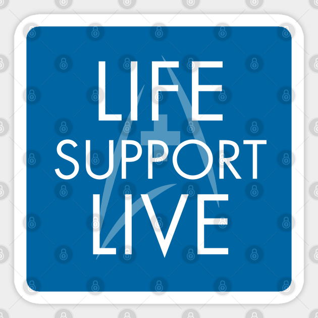 Life Support Live Logo - Life Support Live - Sticker | TeePublic