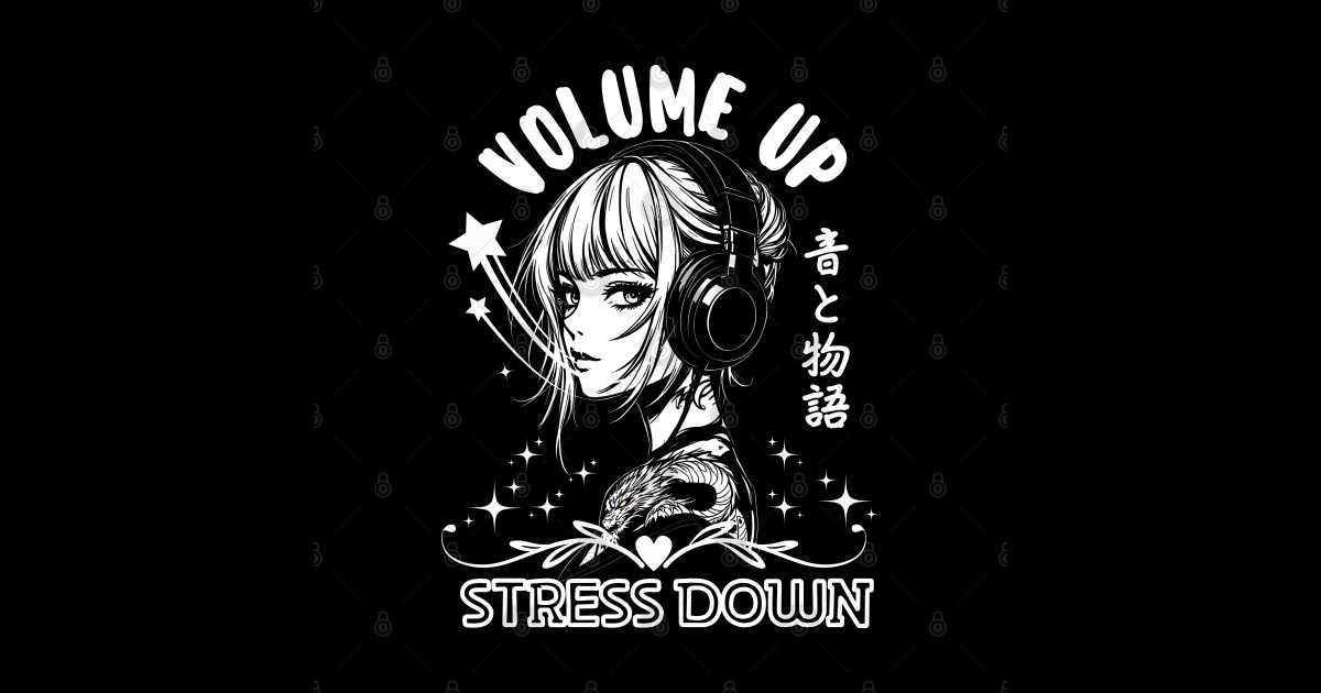 Volume Up Stress Down - Volume Up - Sticker | TeePublic