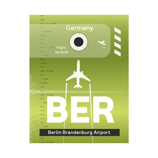 BER BERLIN AIRPORT CODE - Airport - T-Shirt | TeePublic