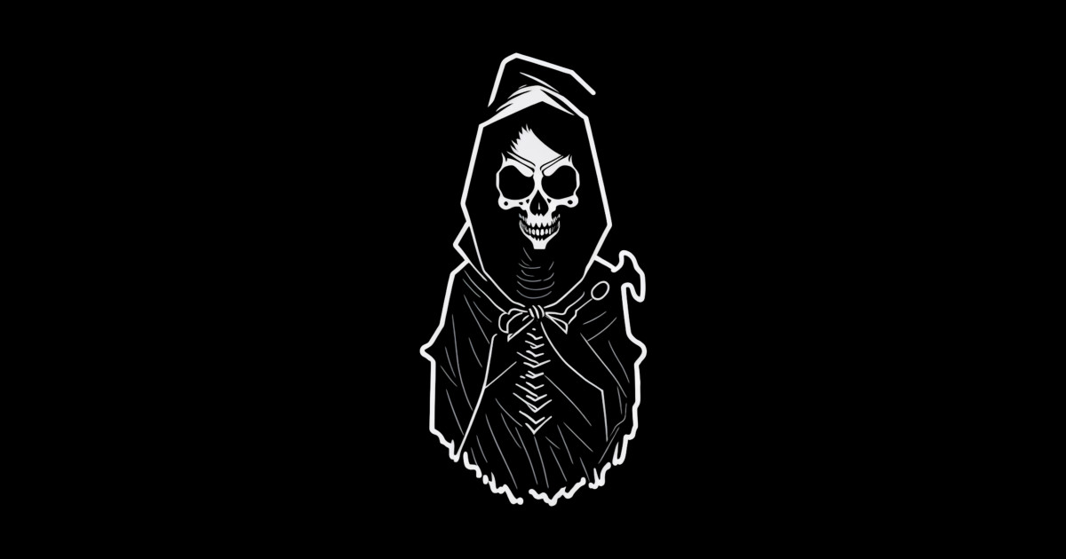 minimalist Grim reaper t-shirt design - Skull Grim Reaper - Sticker ... minimalist Grim reaper t-shirt design - Skull Grim Reaper - Sticker ...