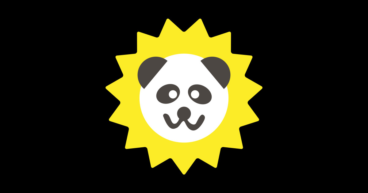 Sunny Panda - Pandas - Sticker | TeePublic