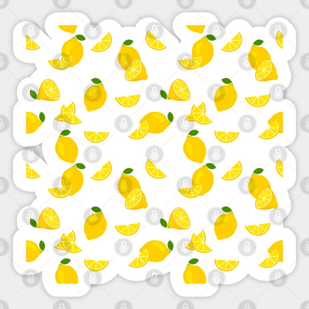 Lemon Pattern - Lemon - Sticker | TeePublic