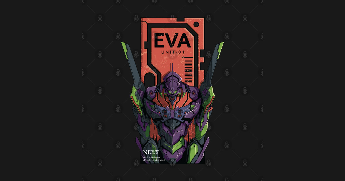Eva Unit 01 - Evangelion - Eva 01 - T-Shirt | TeePublic