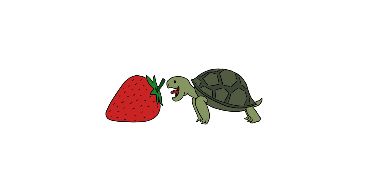 Strawberry Turtle - Animal - T-Shirt | TeePublic