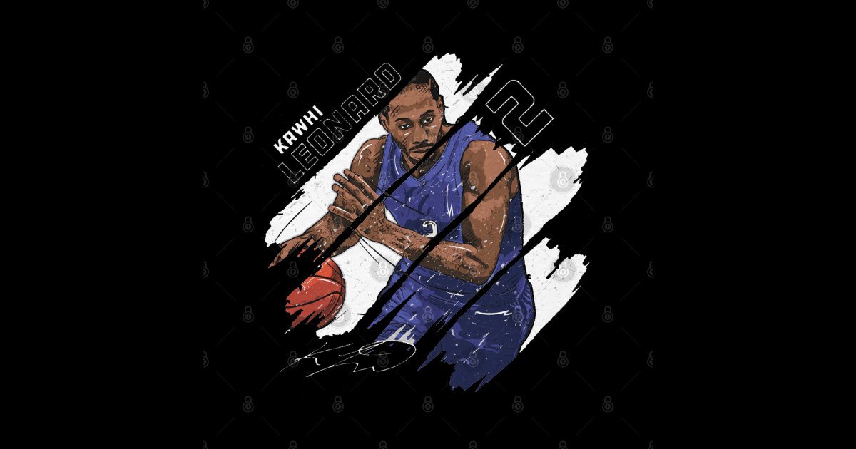 Kawhi Leonard Los Angeles C Stripes - Kawhi Leonard - Sticker | TeePublic