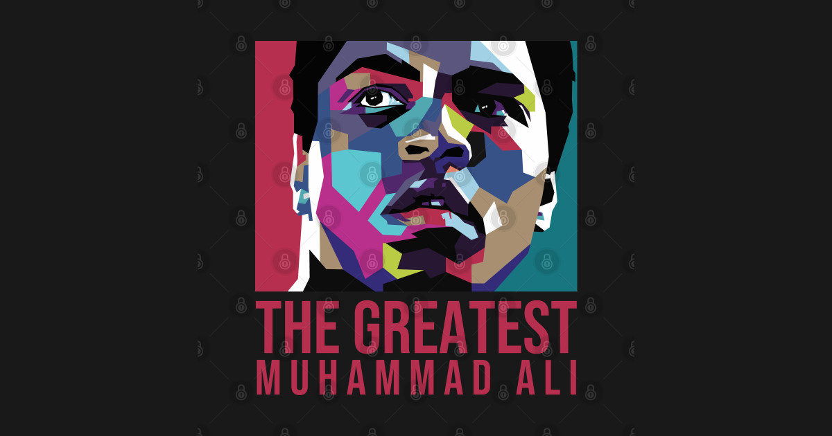 The Greatest Muhammad Ali in WPAP - Muhammad Ali - T-Shirt | TeePublic