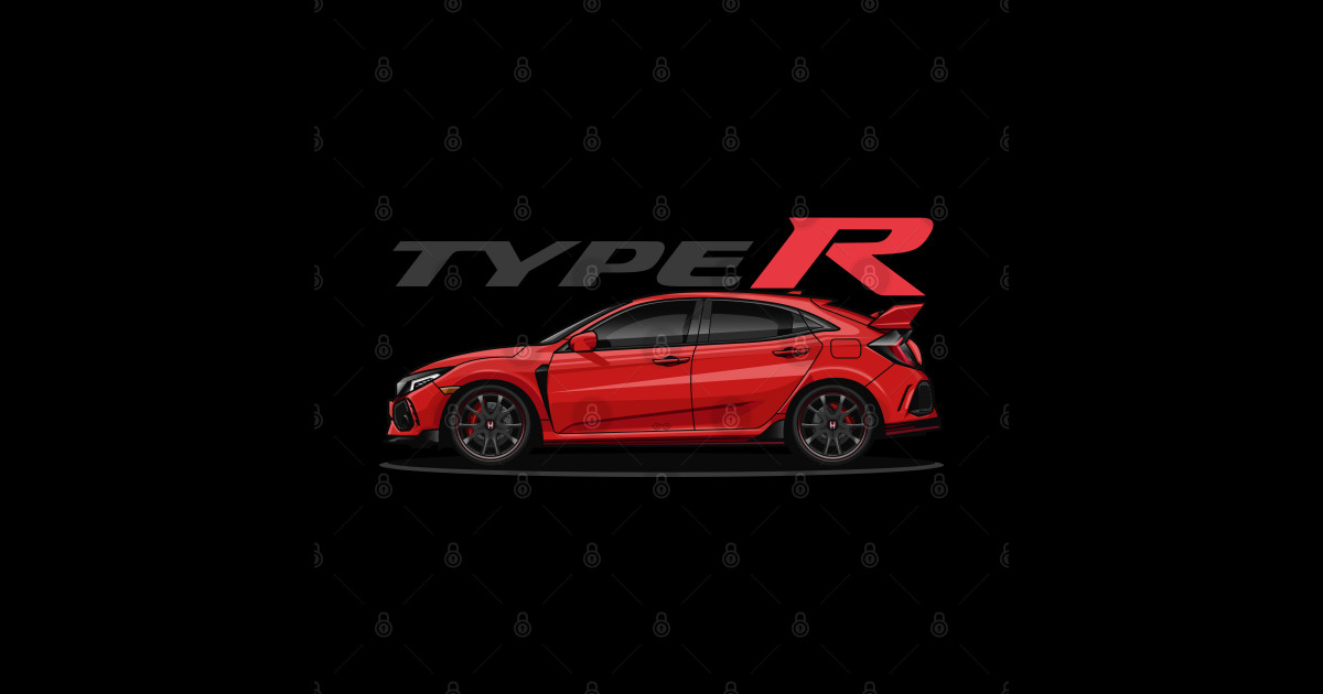 Civic Type R (Red Candy) - Civic Type R - Sticker | TeePublic
