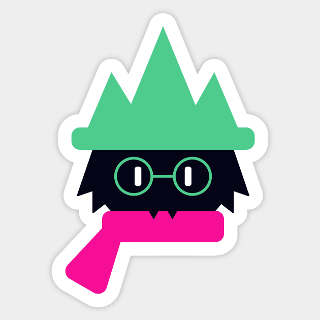 Deltarune Ralsei flat design - Deltarune - Sticker | TeePublic