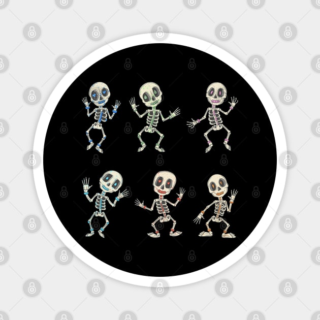 Colorful Skeleton Day of the Dead Candy Skeleton Pack - Dancing ...