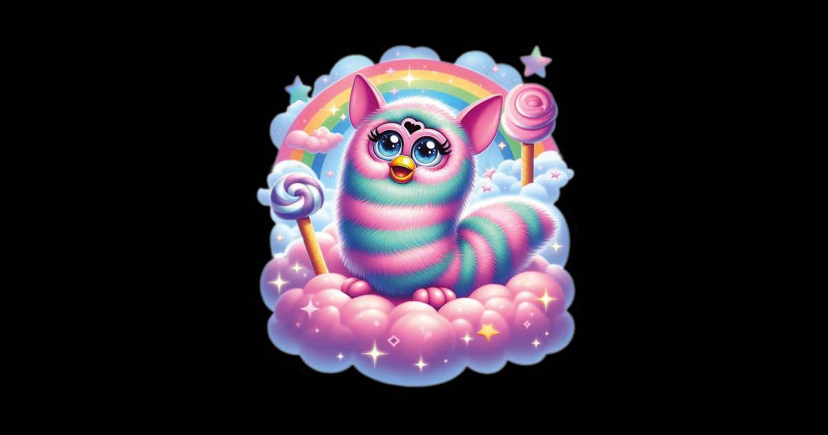 Long Furby in Candyland - Long Furby - Posters and Art Prints | TeePublic