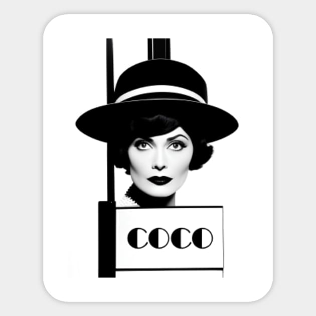 Icon Coco Chanel - Icon - Sticker | TeePublic
