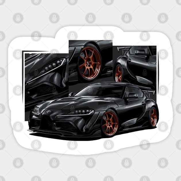 Toyota Supra MK5 JDM car - Supra - Sticker | TeePublic