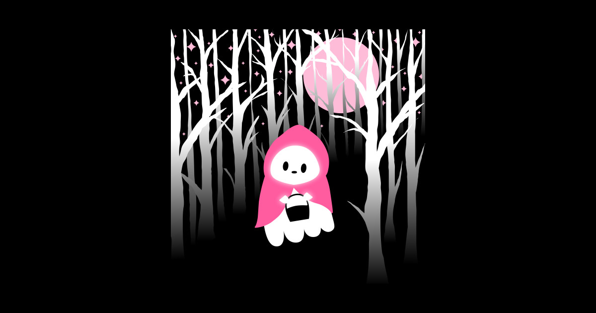 Little Red Riding Hood Ghost - Ghosts - Sticker | TeePublic