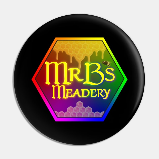 Mr. B's Meadery Pride Logo - Mead - Pin | TeePublic