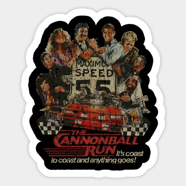 RETRO STYLE - THE CANNONBALL RUN - Retro - Sticker | TeePublic