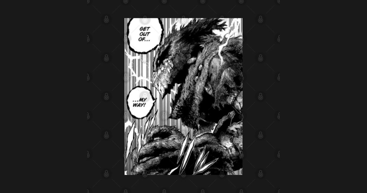 🎬 Get Out Of My Way Dark Deku Iconic Manga Panel Monochrome Retro Japan ...