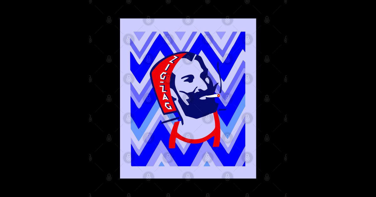 Captain - Zig Zag Blue - Captain - Sticker | TeePublic
