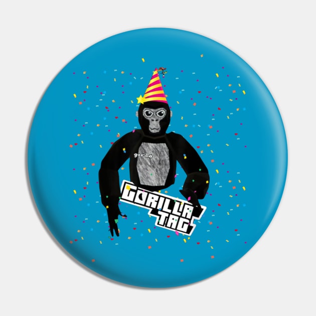 Gorilla Tag Birthday Boy Monke Merch - Gorilla Tag - Pin | TeePublic