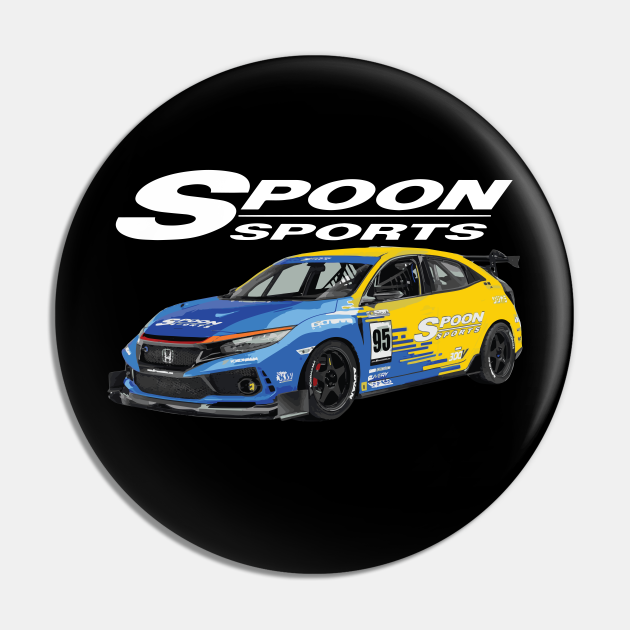 JDM CTR type R FK8 Spoon Turbo Race Car - Civic Type R - Pin | TeePublic