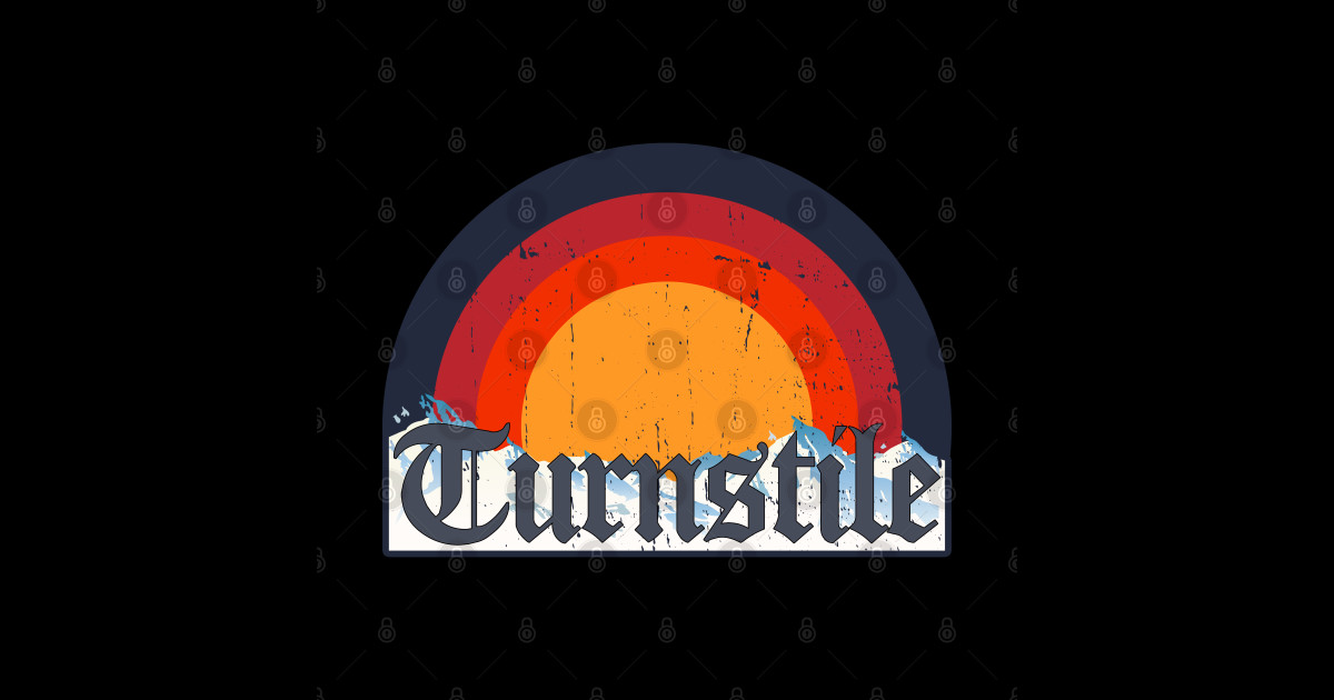 turnstile /// vintage retro - Turnstile - Sticker | TeePublic