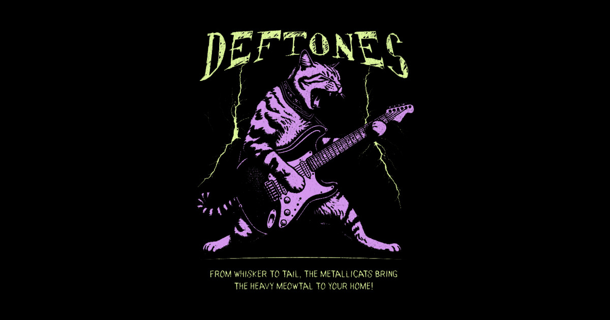 deftones cat - Deftones - Sticker | TeePublic
