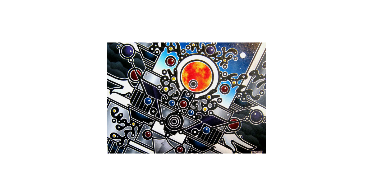 Cold Blue Steel - Abstract Art - T-Shirt | TeePublic