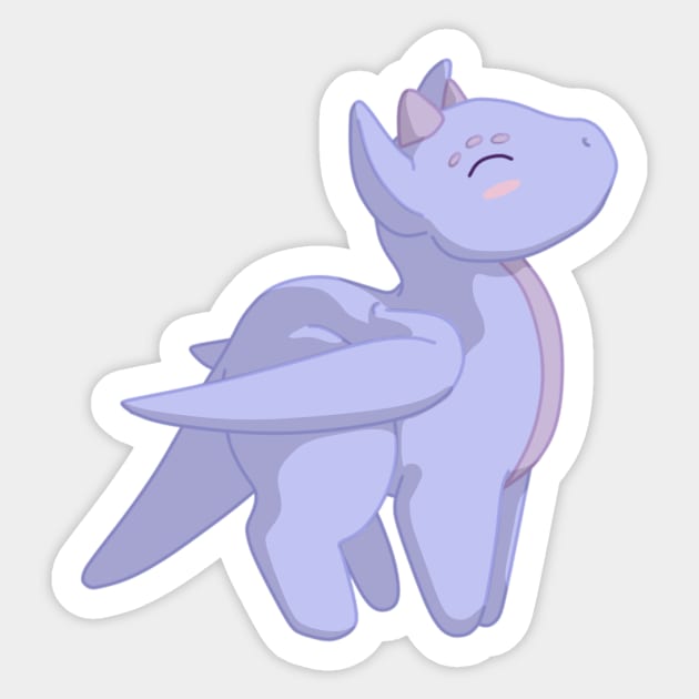 Blue Chibi Dragon - Dragon - Sticker | TeePublic