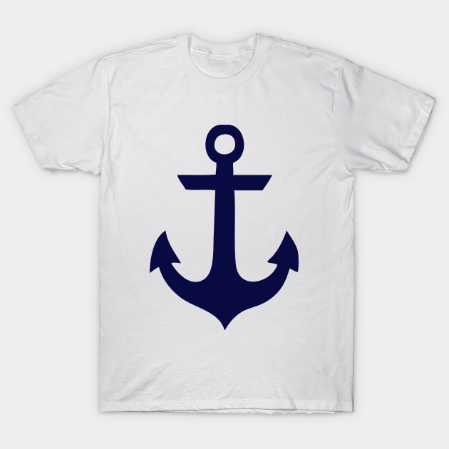 Blue Anchor - Anchor - T-Shirt | TeePublic