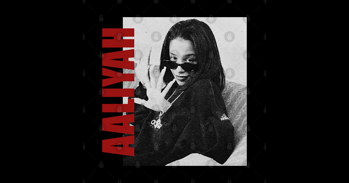 Aaliyah // Retro Aesthetic Fan Art // 80s - Aaliyah - Sticker | TeePublic
