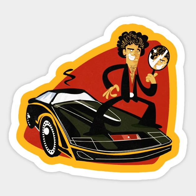 knight rider cute - Knight Rider - Sticker | TeePublic