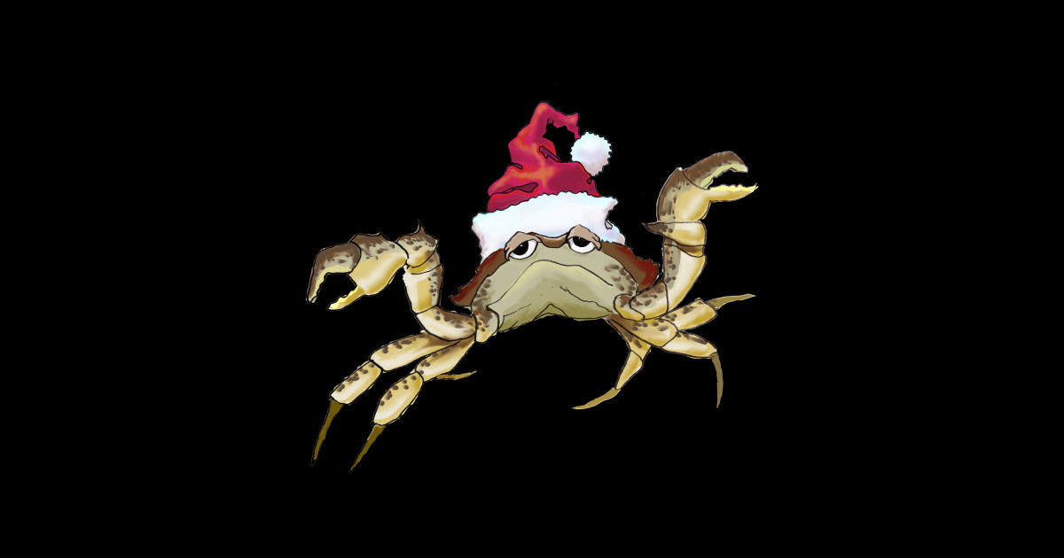 Santa Crab - Christmas - Sticker | TeePublic