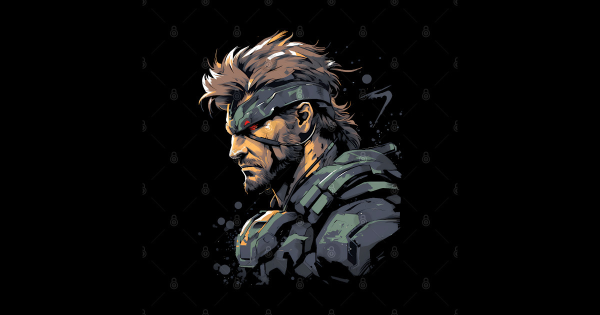 solid snake - Solid Snake - Sticker | TeePublic