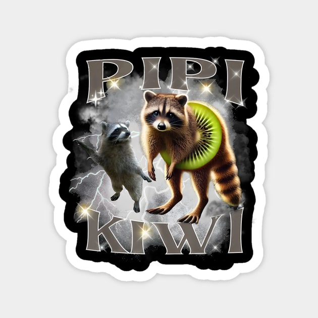 Pipi Kiwi Funny Racoon Kiwi Italian Brainrot Meme Gen Z - Funny Italian ...
