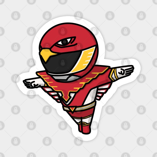 Red Hawk Choujin Sentai Jetman Chibi Style Kawaii - Super Sentai ...