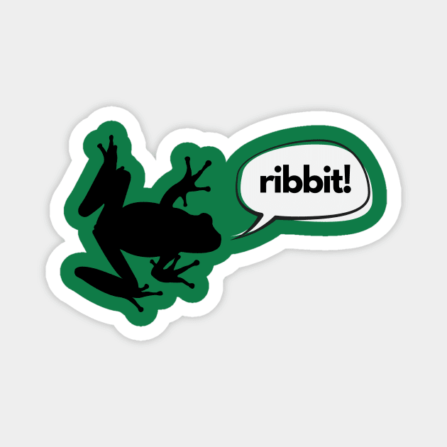 Ribbit said the frog- a frog design for frog lovers - Frog Lover ...