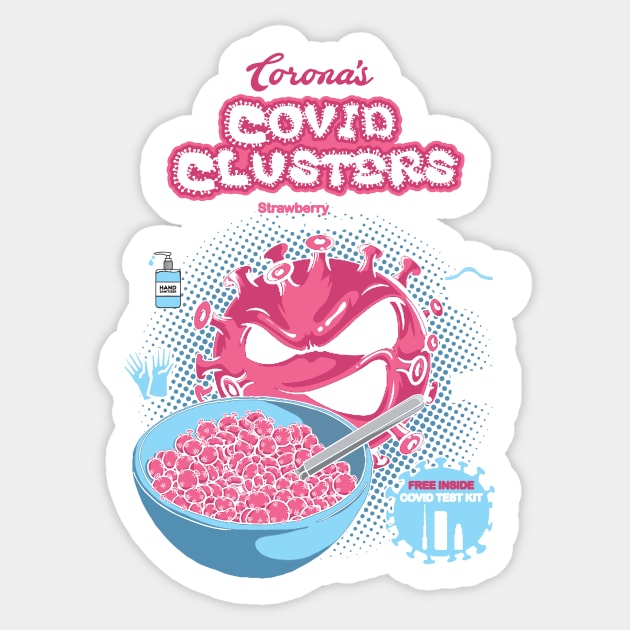 Covid Clusters - Funny - Sticker | TeePublic