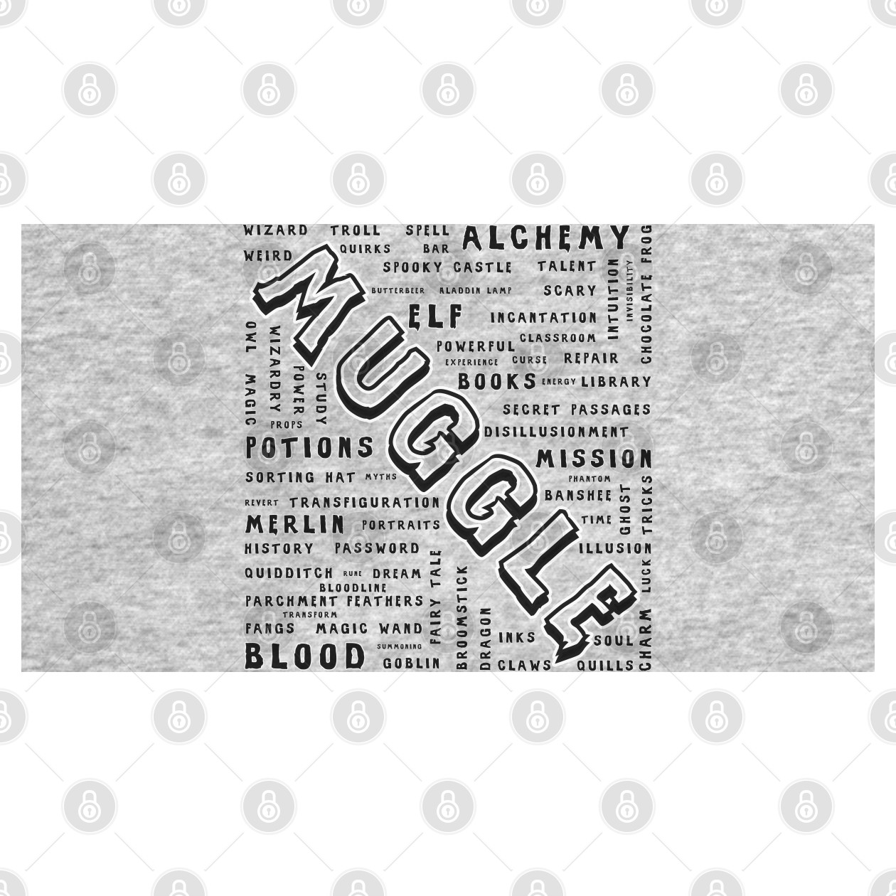 Muggle Magic Typography with Spells and Potions - Muggle Magic - T ...