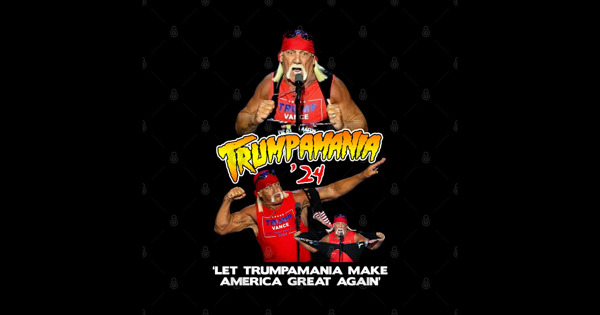 Real American trumpamania 2024 - Trumpamania - Sticker | TeePublic